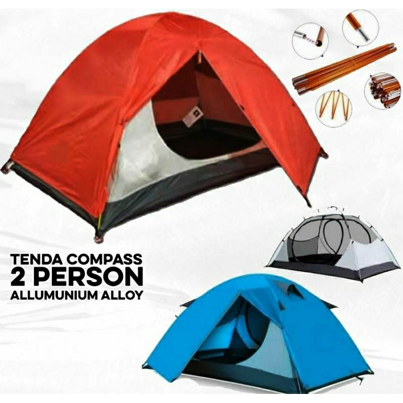 Jual Tenda Dome COMPASS LWY KAPASITAS 2 ORANG | Shopee Indonesia