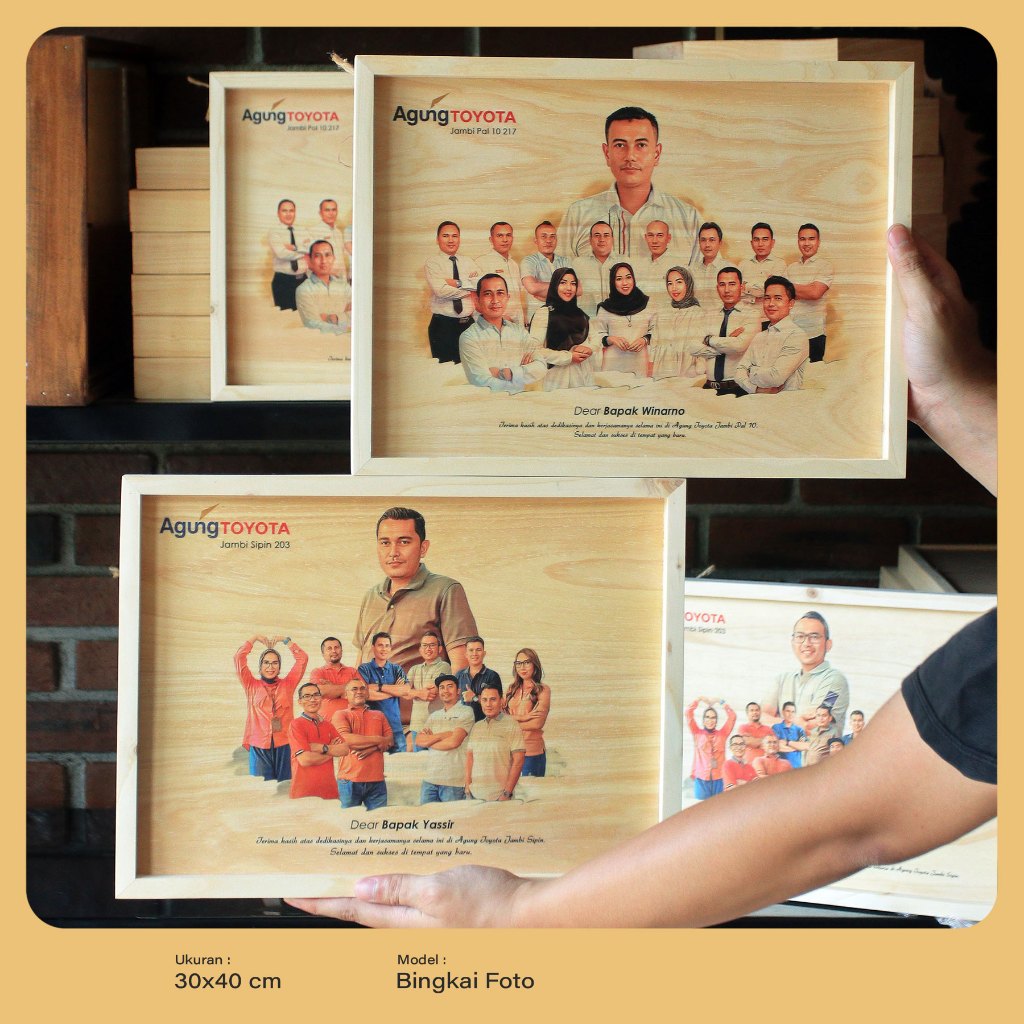 Jual Jam Dinding Kayu Custom Foto ukuran Besar - Jam dekorasi Aestetic ...