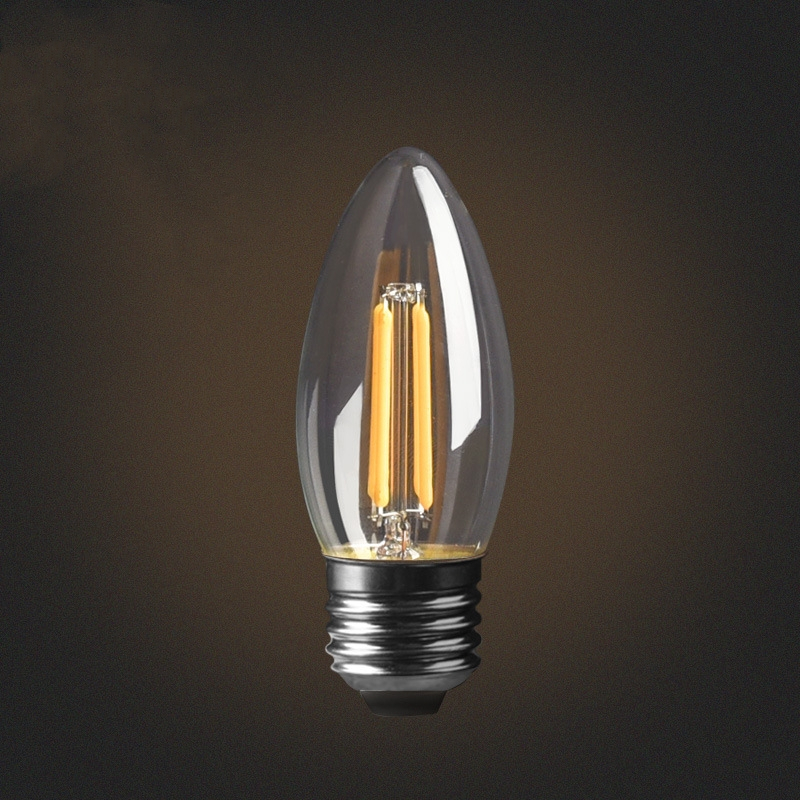 Jual Lampu led filament candle 4w C35 E27 lampu edison bohlam | Shopee ...