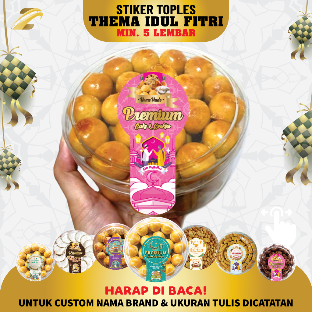 Jual STIKER TOPLES KUKER TEMA LEBARAN IDUL FITRI CUSTOM | Shopee Indonesia