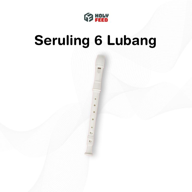 Jual Seruling Plastik 6 lubang Suling Putih Alat Musik Tiup Recorder ...