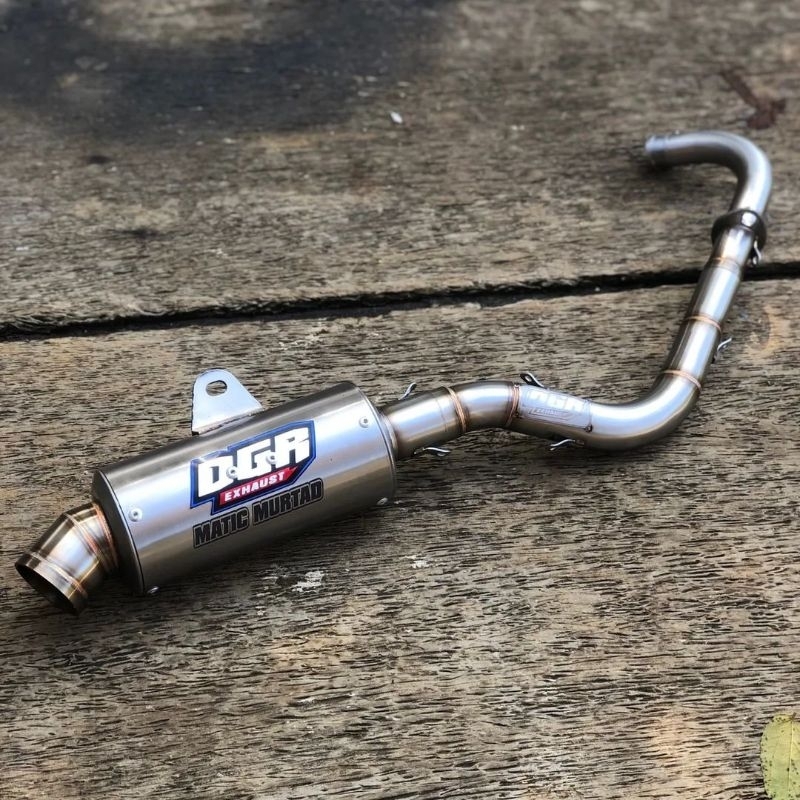 Jual KNALPOT MATIC BULAT PENDEK 18CM INLET yang dipakai LUCKY PUTRA ...