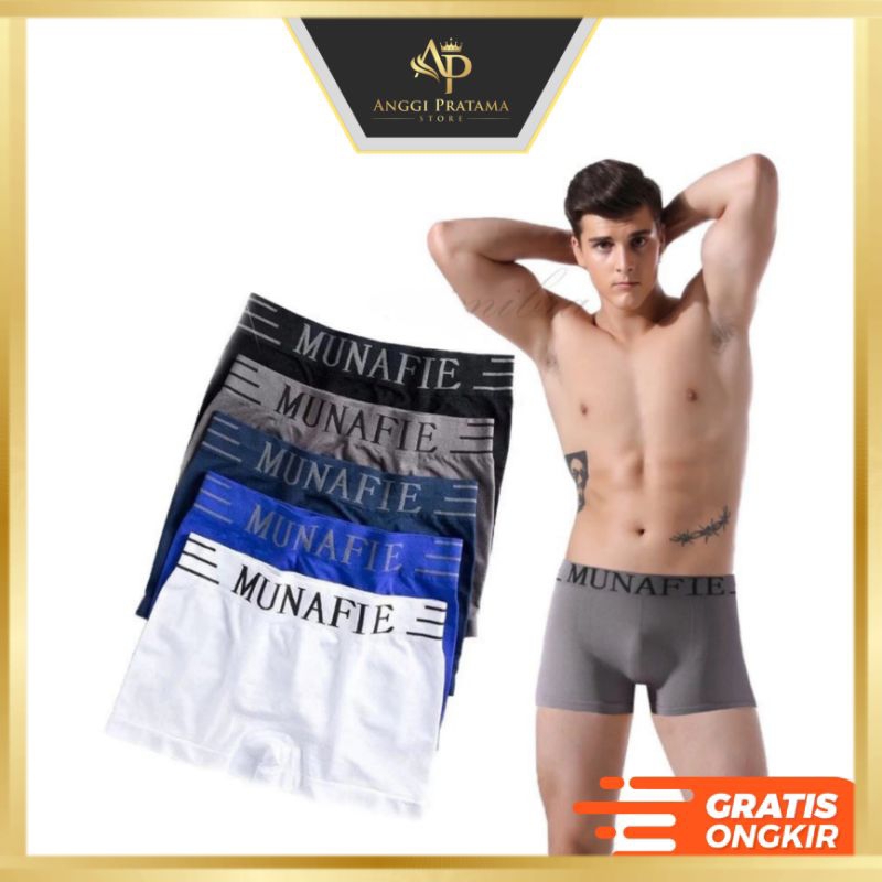 Jual Boxer pria munafie / celana dalam pria munafi | Shopee Indonesia