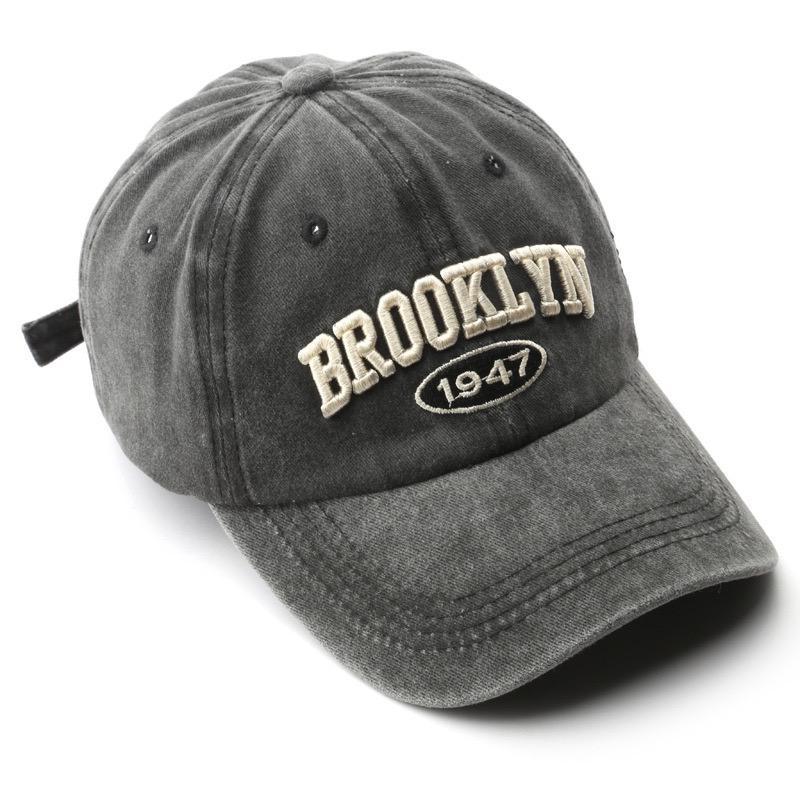 Jual NEXTSTOPID-235 Baseball Cap Model Wash Denim Luntur Bahan Lembut Bordir Brooklyn 1947 ...