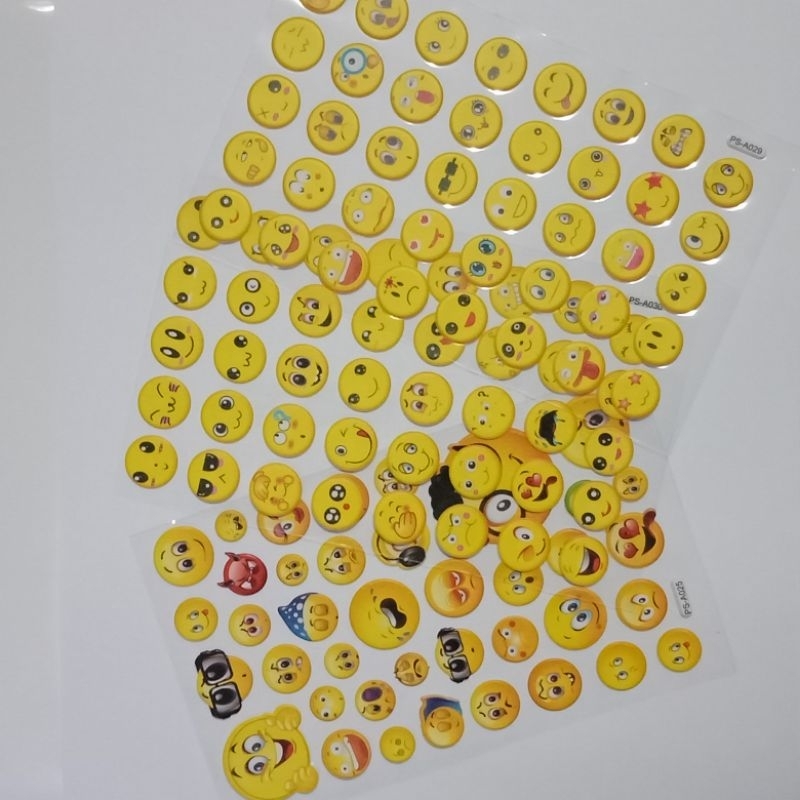 Jual Stiker Smiley Face Stiker Emoji Stiker Emoticon Stiker Emoji ...