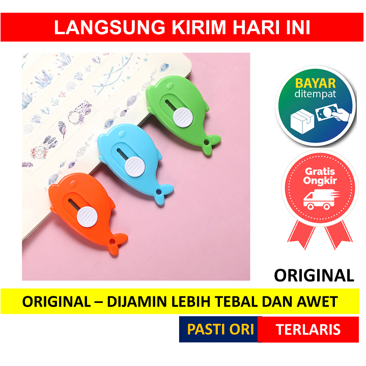 Jual CUTTER MINI DOLPHIN PISAU SILET MODEL DOLPHINE LUCU PEMBUKA ...