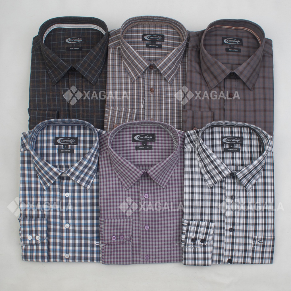 Jual KEMEJA CARDINAL PRIA FORMAL LENGAN PANJANG KOTAK | Shopee Indonesia