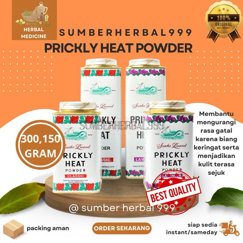 Jual Prickly Heat Powder 300gr (CLASSIC) | Shopee Indonesia