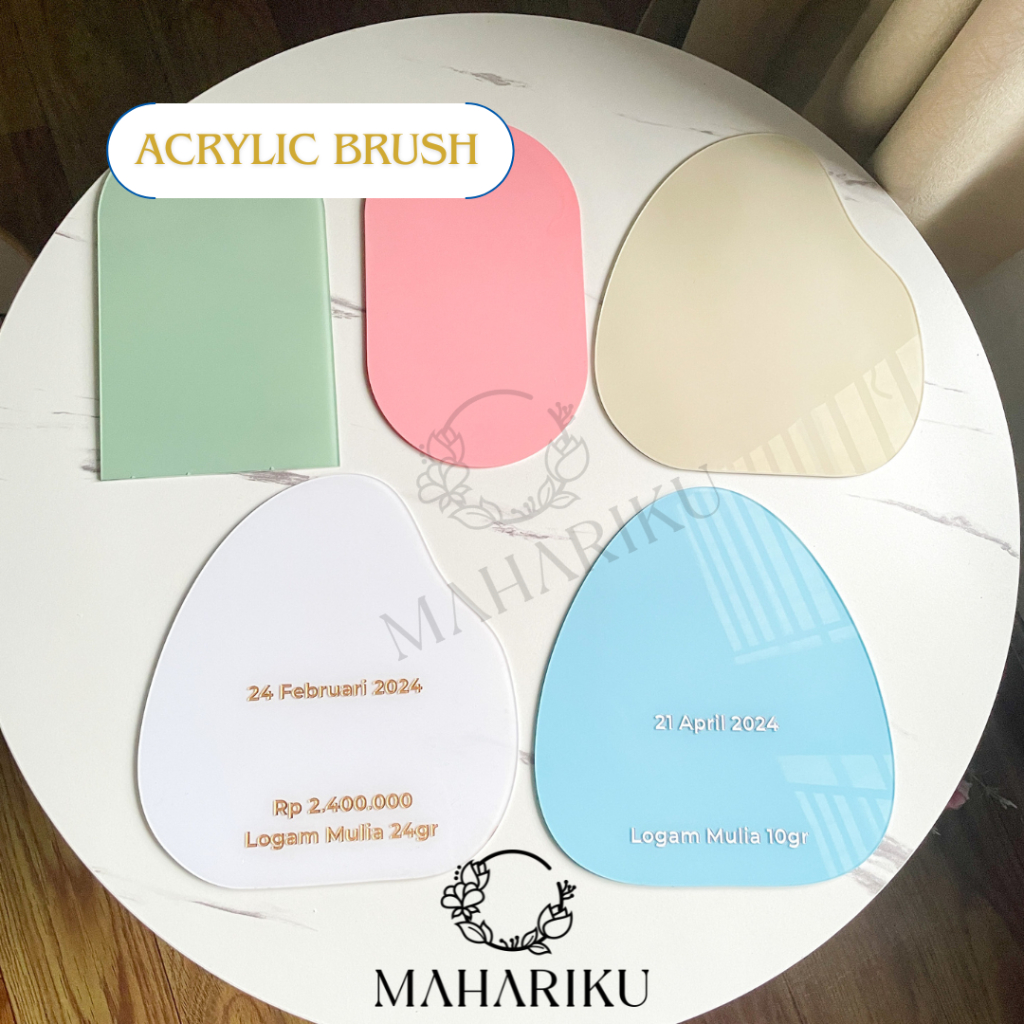Jual MAHARIKU - LATAR AKRILIK BACKGROUND MAHAR CUSTOM BRUSH ACRYLIC ...