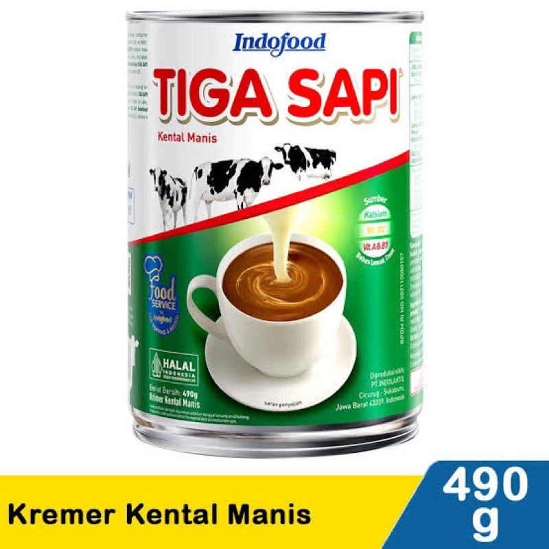 Jual SUSU TIGA SAPI KENTAL MANIS 490g | Shopee Indonesia