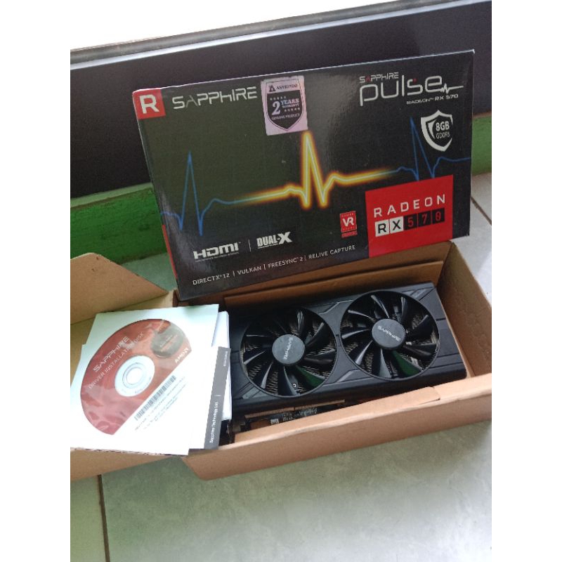 Jual vga rx 570 8gb 256bit ddr5 power pin 6,not rx 580 | Shopee Indonesia