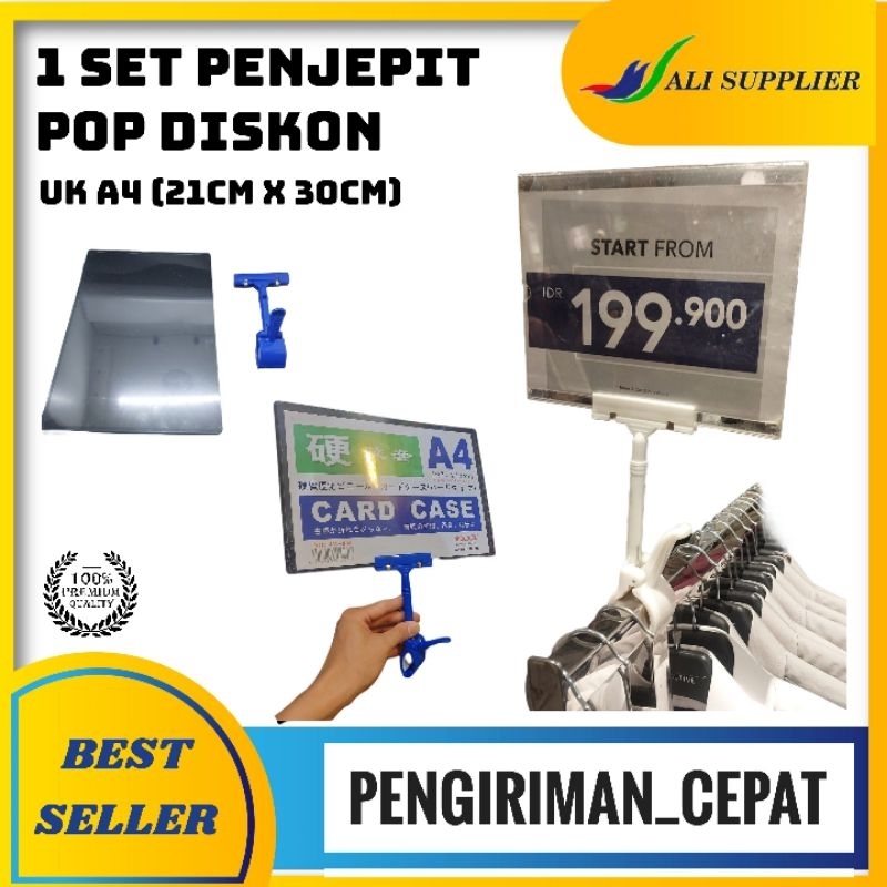 Jual 1 SET PENJEPIT LABEL HARGA + CASE / POP DISPLAY A4 / DISPLAY HARGA ...