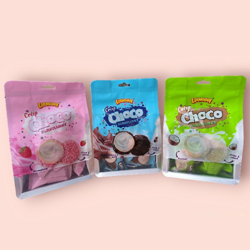 Jual LIANGGUI CRISP CHOCO BURSTLURRY BALL 80GR WAFER BOLA SALUT COKLAT ...