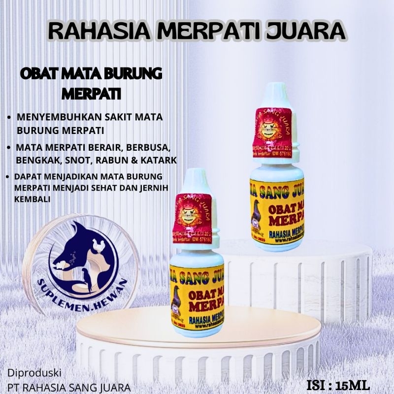 Jual OBAT TETES Mata Burung Merpati 15ml Menyembuhkan | Shopee Indonesia
