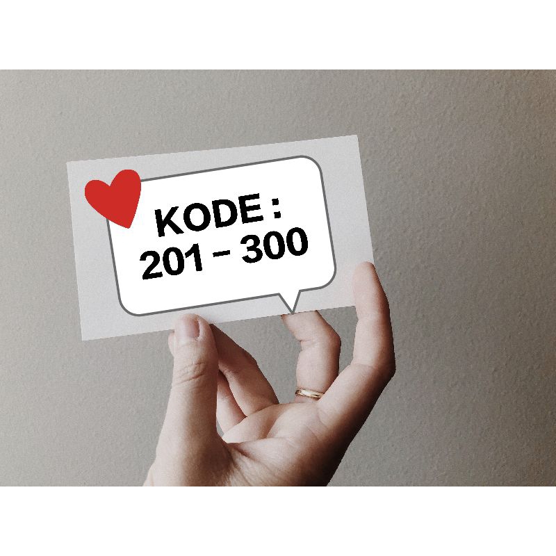 Jual KODE 201 - 300 (CELANA LINK CO LIVE) | Shopee Indonesia