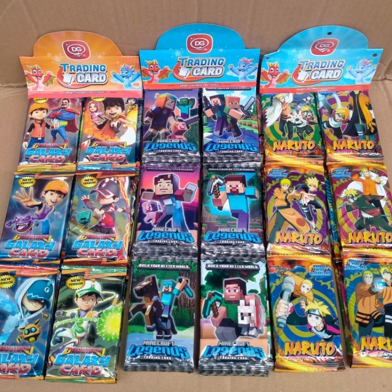 Jual 12 SACHET MAINAN KARTU TRADING CARD GAME FOIL MOTIF KARTUN NARUTO ...