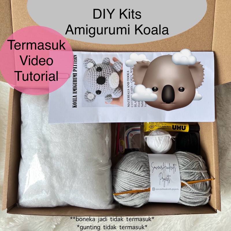 Jual Paket Rajut Amigurumi - DIY Kits Crochet Penguin - DIY Crochet Kit ...