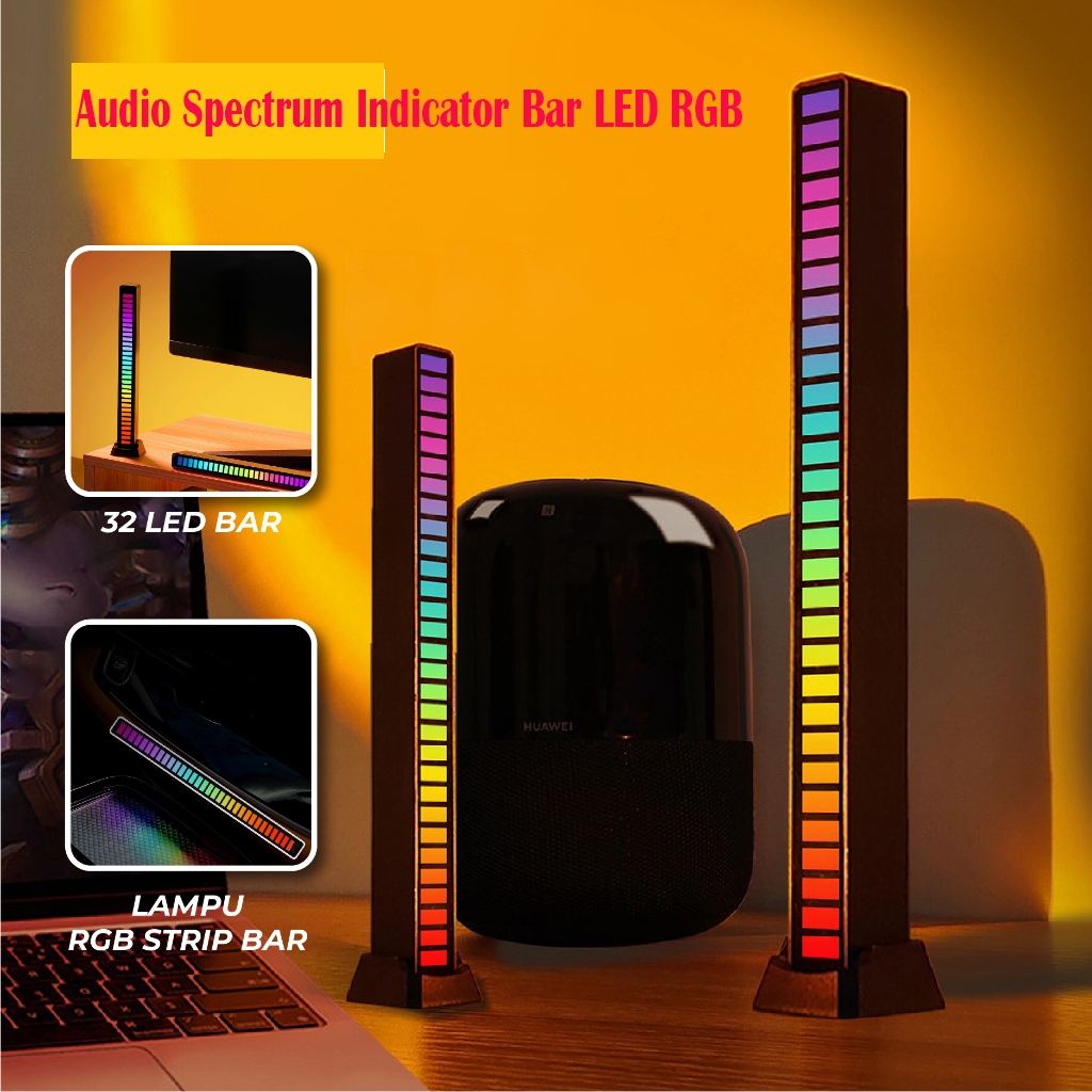 Jual Lampu LED RGB bar Strip spectrum Audio Indicator voice / Music ...
