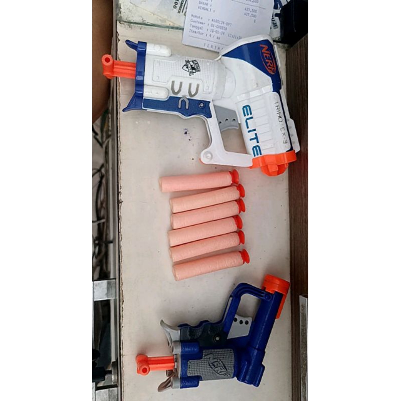 Jual Nerf triad ex3 and nerf jolt second | Shopee Indonesia