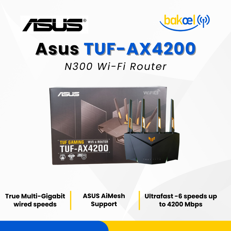Jual Asus TUF Gaming AX4200 Dual Band WiFi 6 Gaming Router | Shopee ...
