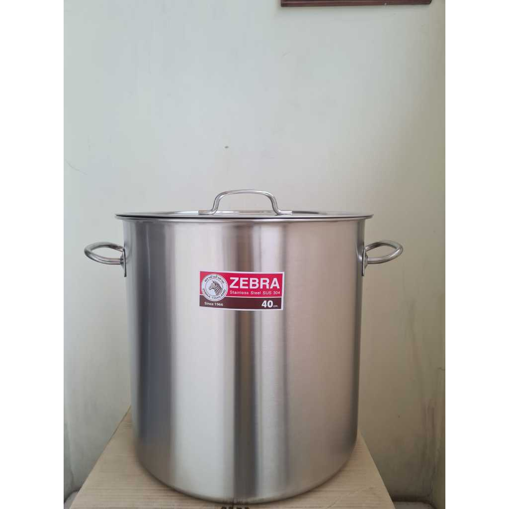 Jual Zebra Stock Pot 40x40 cm ( 171040 ) / Panci Stock Pot Stainless ...
