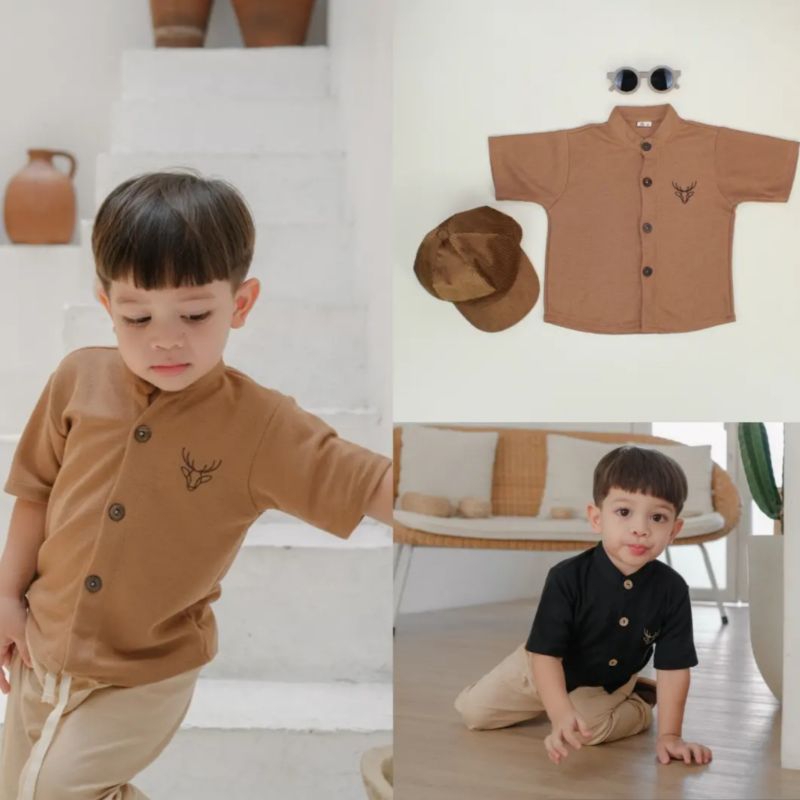Jual Baju koko anak lotus boy dan vybra boy top / kemeja koko anak ...