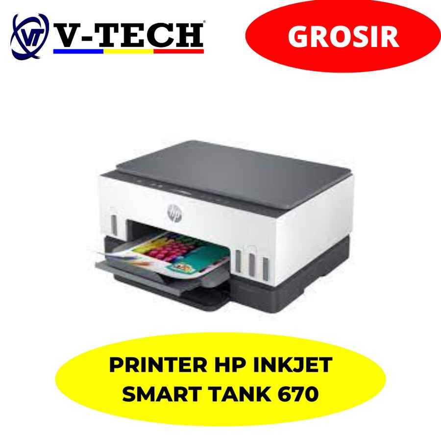 Jual PRINTER HP INKJET SMART TANK 670 | Shopee Indonesia