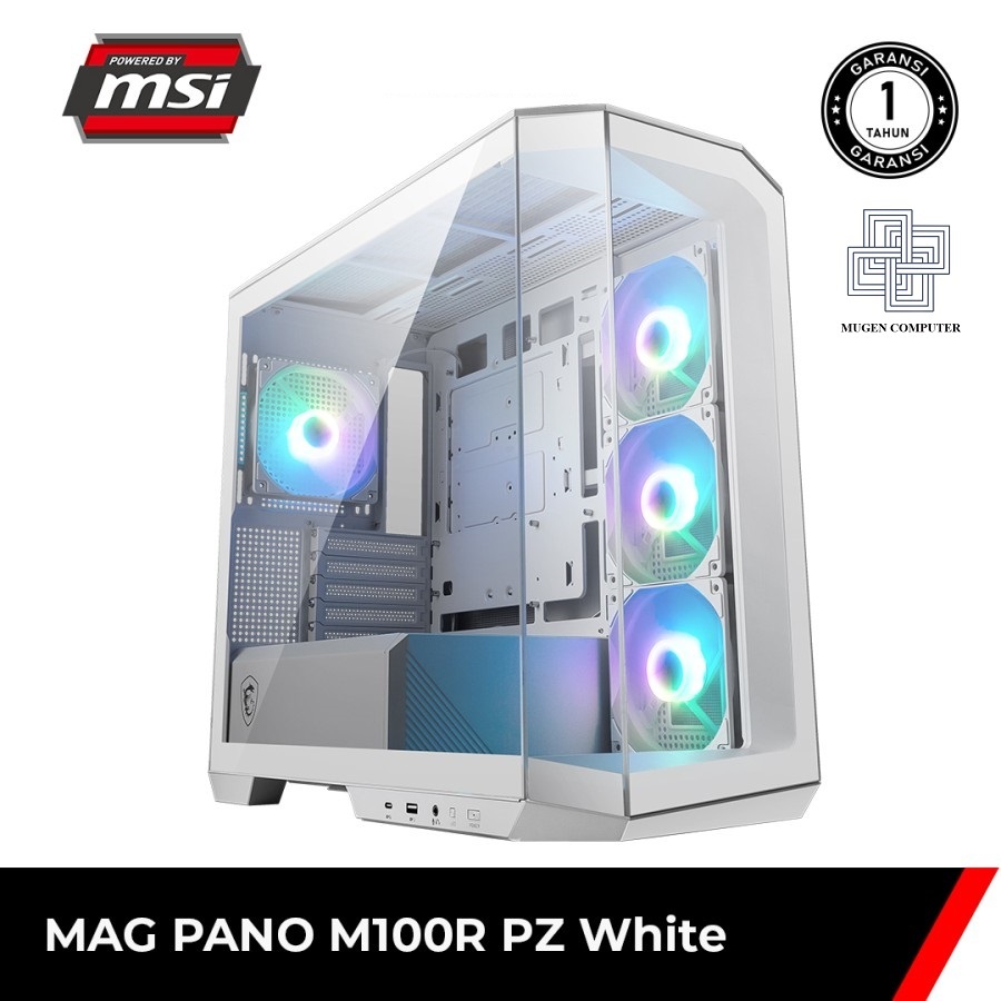 Jual Casing/Case PC/Komputer Gaming MSI MAG PANO M100R PZ m-ATX Putih ...