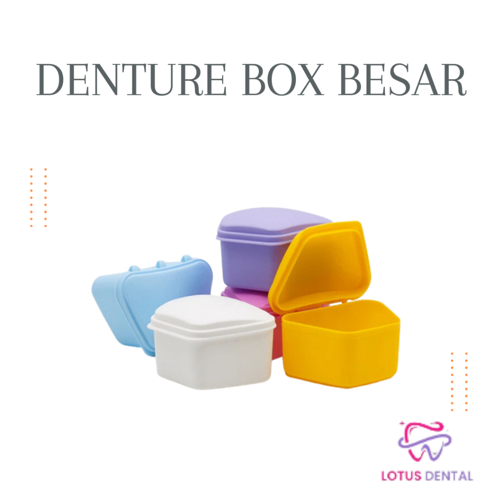 Jual Kotak retainer BESAR dental denture box gigi palsu tempat wadah ...