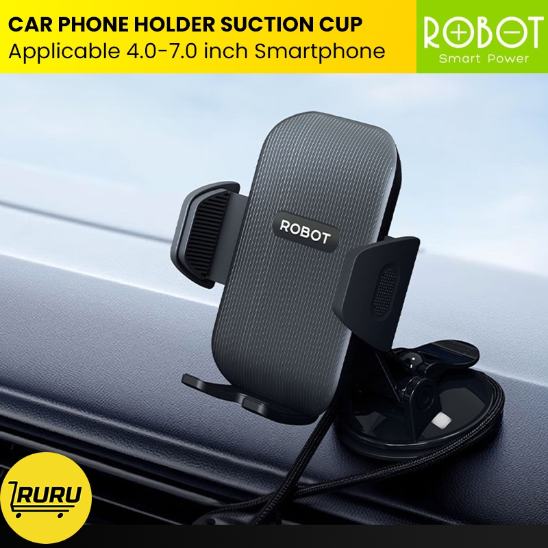 Jual ROBOT Stand Holder HP Mobil Rotasi 360 Suction Cup | Shopee Indonesia