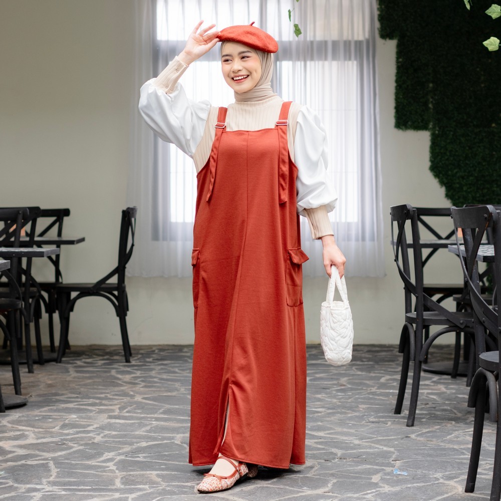 Jual Mybamus Dania Overall Cargo Dress - Overall Rok Kekinian - Dress ...