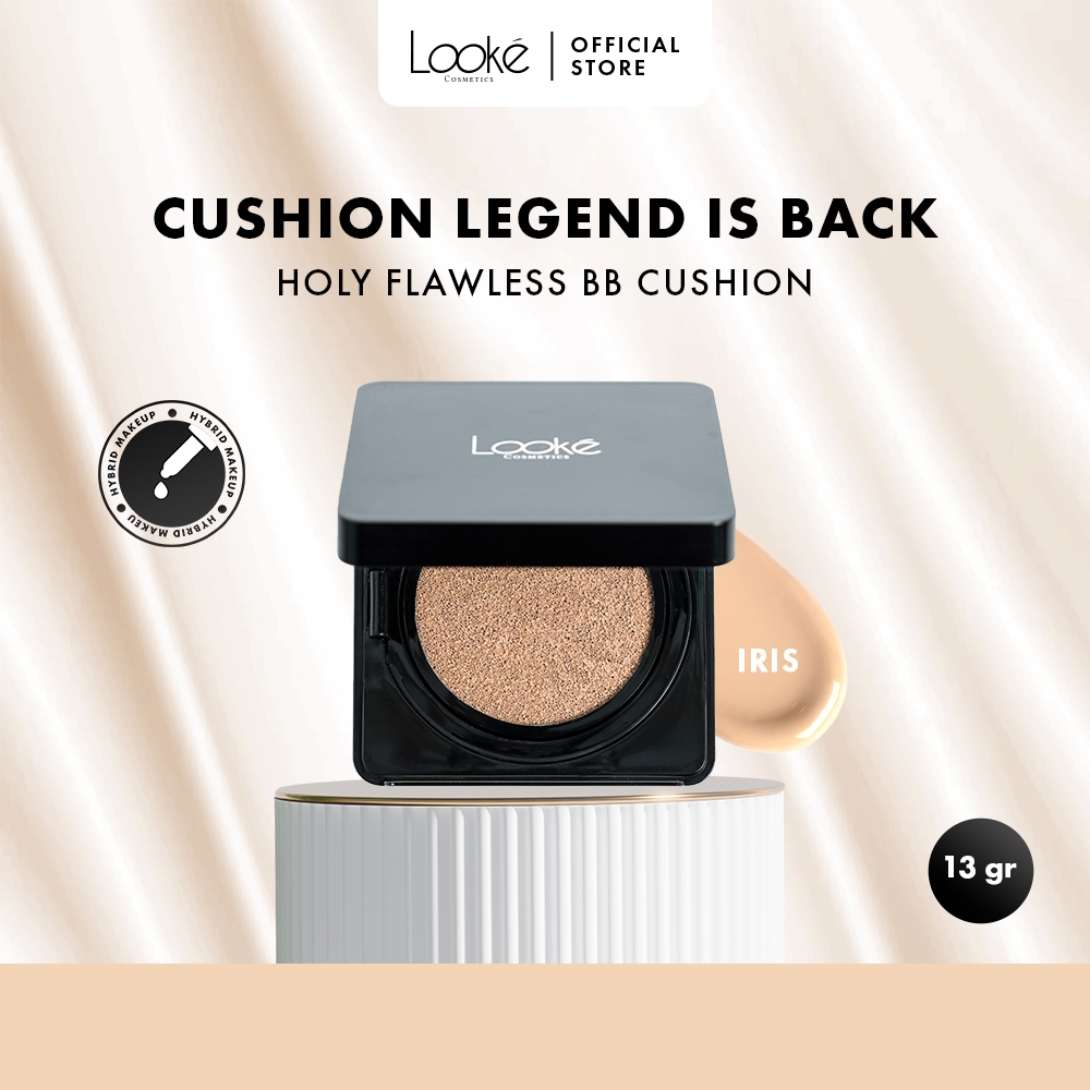 Jual Looke Holy Flawless BB Cushion Iris 13g | Shopee Indonesia