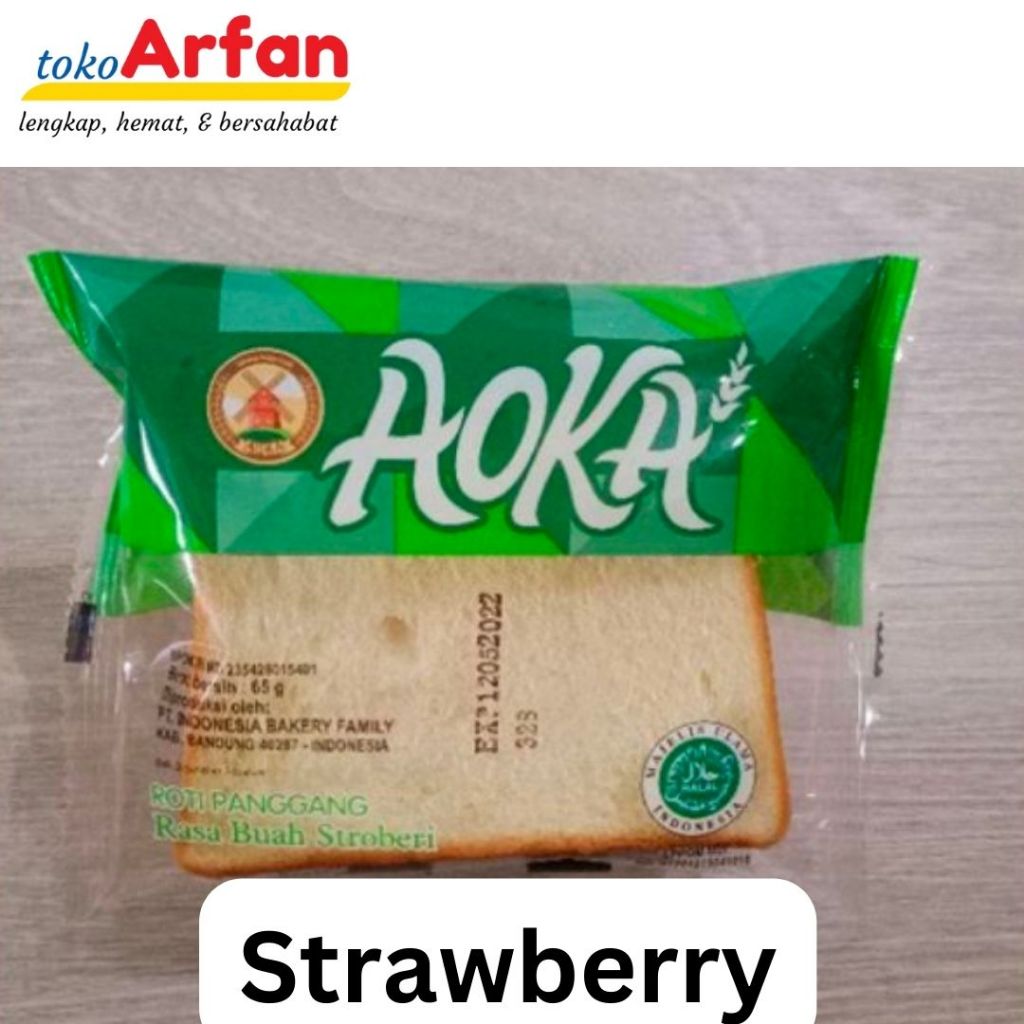 Jual Aoka Roti Panggang Viral Roti Murah enak empuk 1 dus isi 60 Varian ...