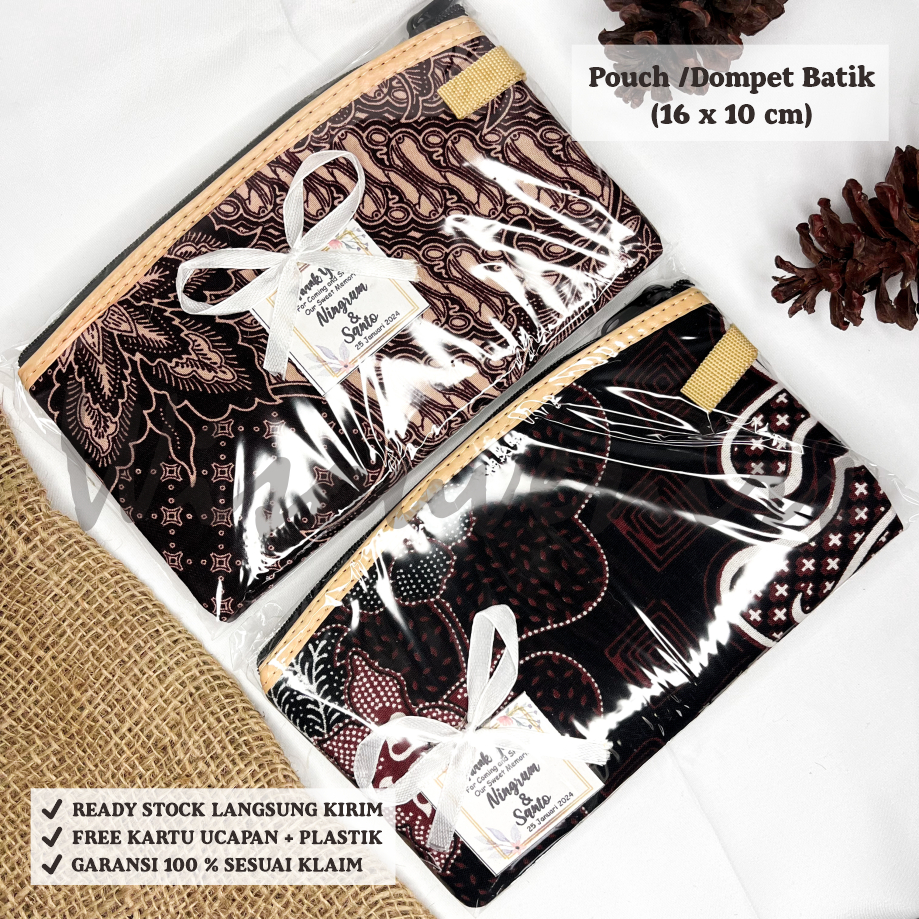 Jual Souvenir pernikahan Dompet batik khas jogja souvenir pouch batik 16 x 10 cm Part 8 | Shopee ...