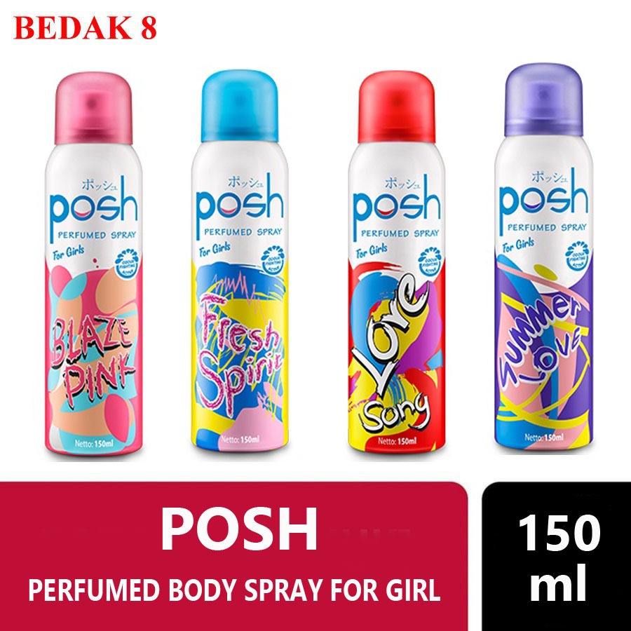 Jual Posh Perfume Body Spray For Girl 150 ml | Shopee Indonesia