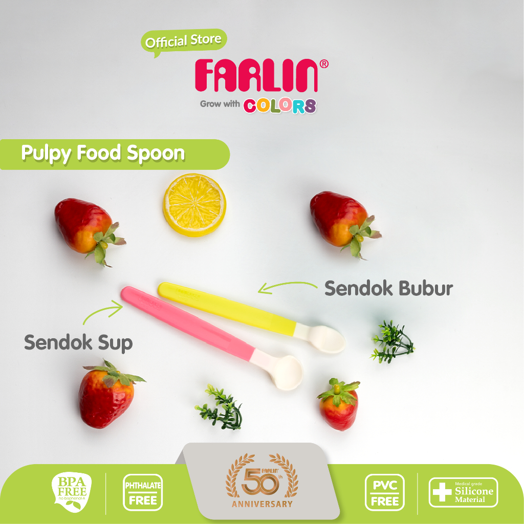 Jual Farlin Pulpy Food Spoon - Sendok Makan Bayi | Shopee Indonesia
