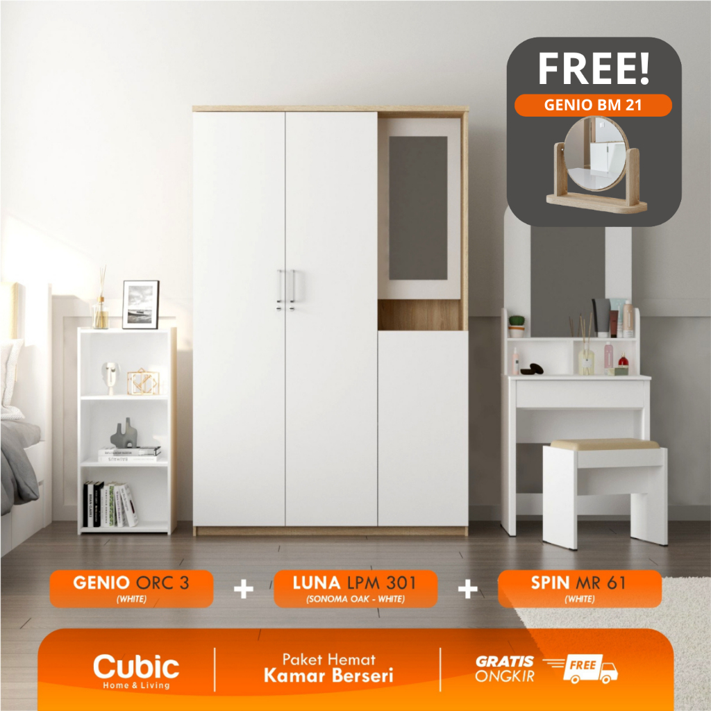 Jual Cubic Set Kamar Tidur / Paket Lemari dan Meja Rias / Paket Kamar ...