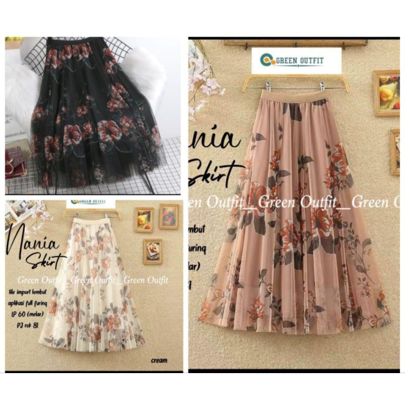 Jual Rok Tutu Motip Bunga 8/9 || Bagian Pinggang Full Karet || Allsize ...
