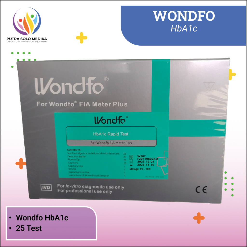 Jual HbA1c Rapid Test for Wondfo FIA Meter Plus @25 Test | Shopee Indonesia