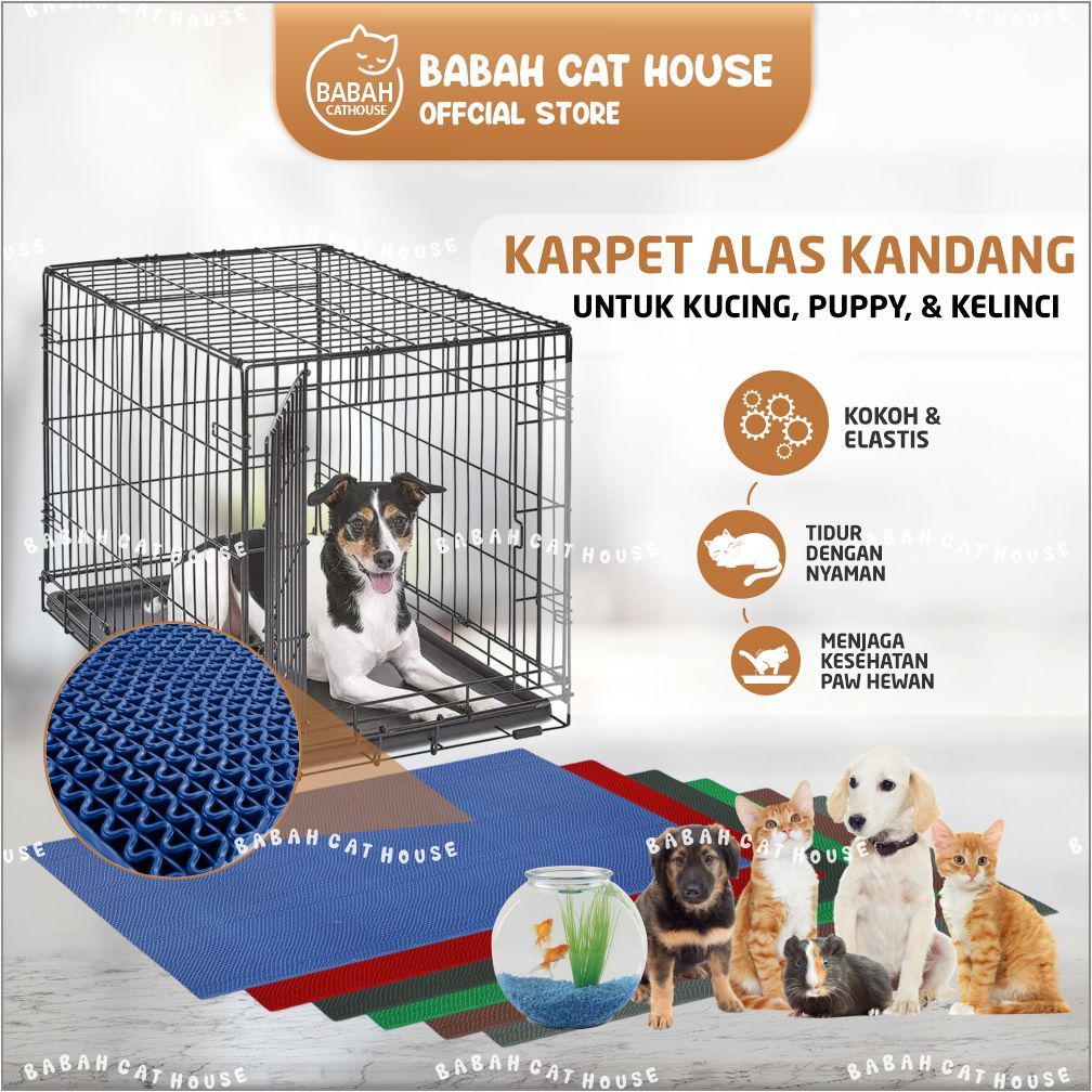 Jual KARPET ALAS KANDANG Kucing Kasur Anjing Tatakan Kelinci Underpad ...