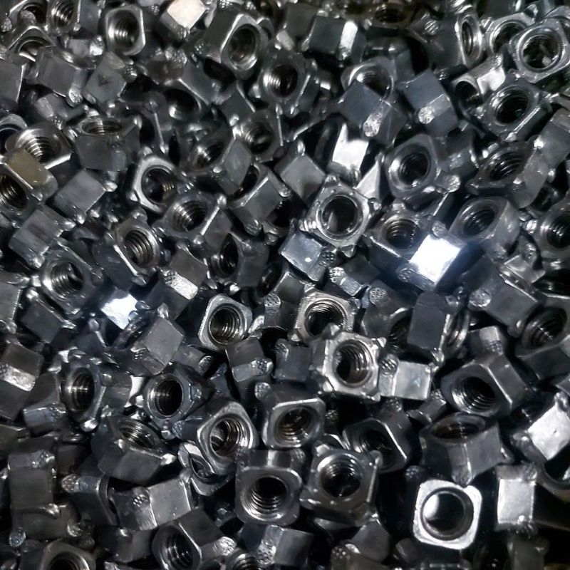 Jual Weld Nut M8 Mur Las M8 Tebal Square Weldnut M8 Pitch 1.25 Normal ...