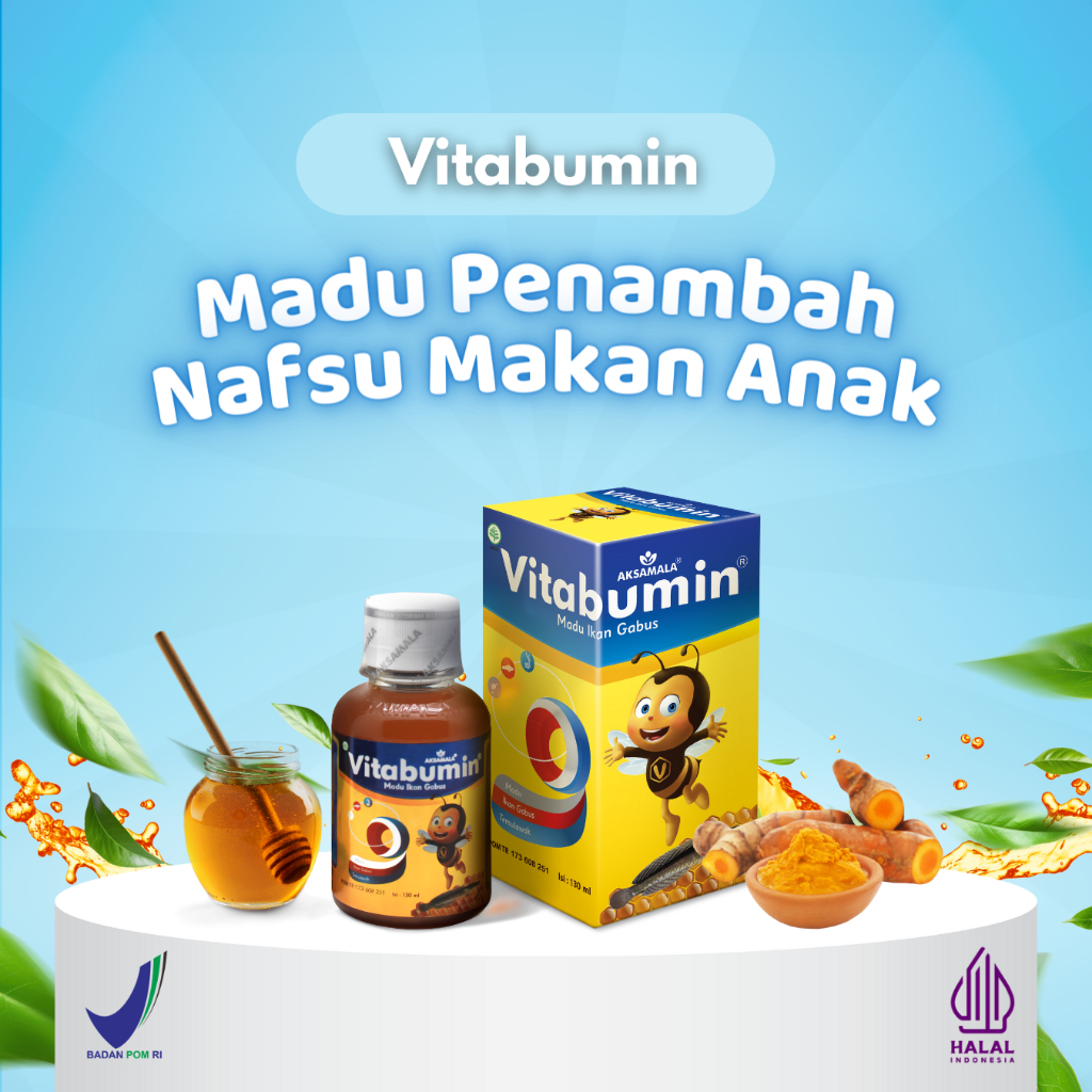Jual Madu Vitabumin 130ml Vitamin Penambah Nafsu Makan Anak dan Daya Tahan Tubuh | Shopee Indonesia