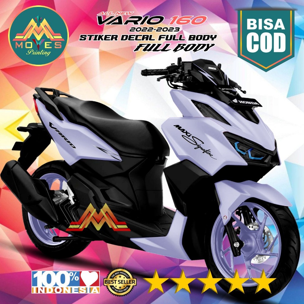 Jual Decal Motor Fullbody Stiker Motor Fullbody New Honda Vario 160 ...