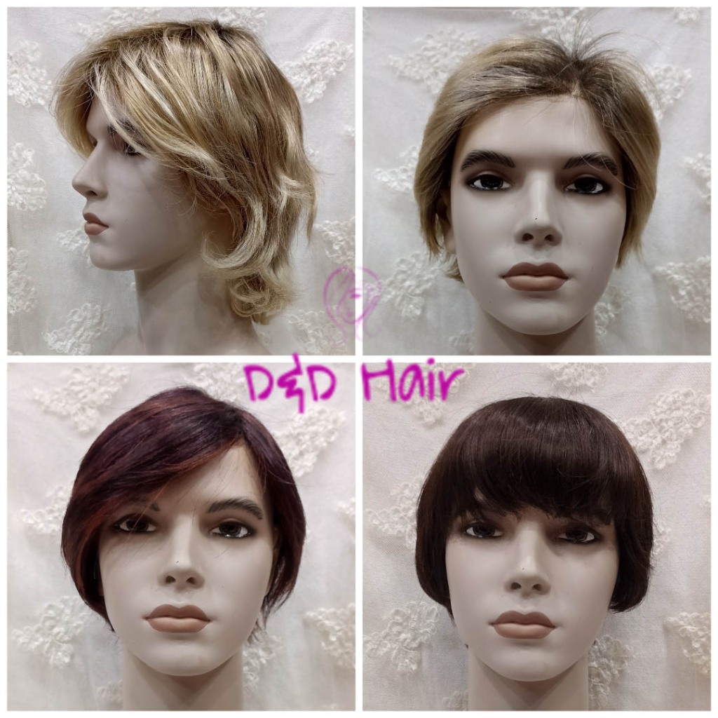 Jual Wig Rambut - Wig Pria - Half Lace Wig dan Front Lace Wig - Wig ...