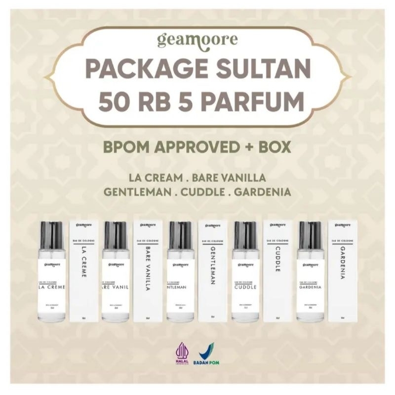 Jual GEAMOORE PARFUM SULTAN LUXURY SERIES 50RB DAPAT 6BOTOL PARFUM ...