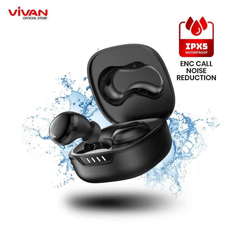 Jual VIVAN TWS LIFE 100 Headset Bluetooth 5.3 ENC Earbuds Earphone True ...