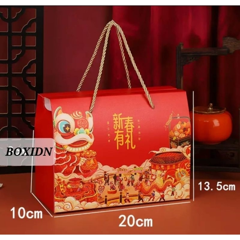 Jual Limited Edition Barongsai Box Imlek 2 Jar 600ml Box Imlek Kue ...