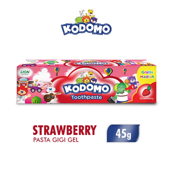 Jual Kodomo Pasta Gigi Anak 45g / Toothpaste Strawberry 45 g | Shopee ...