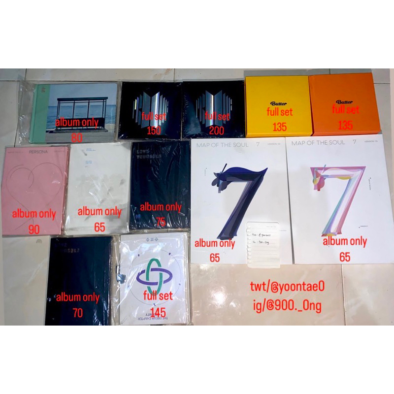 Jual Wts album bts (fullset & album only) | Shopee Indonesia