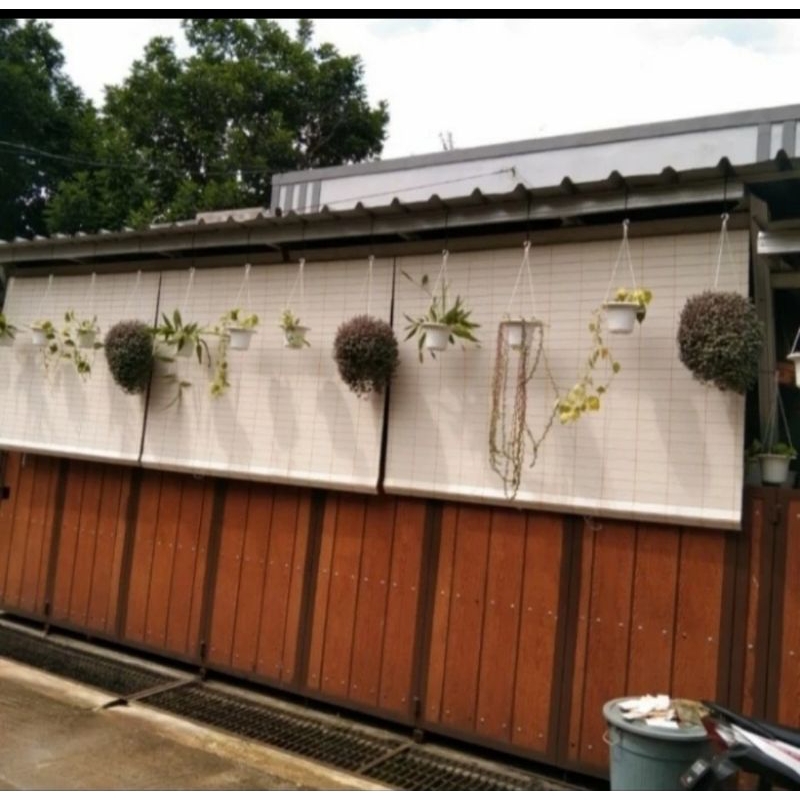 Jual tirai outdoor pvc dan kayu | Shopee Indonesia